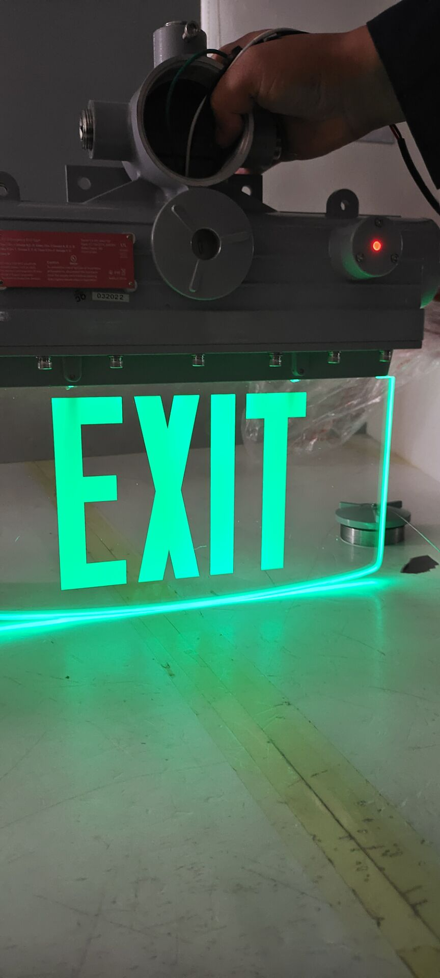 LED Explosion Proof Exit Signs, Class 1 Div 1 Emergency Lighting