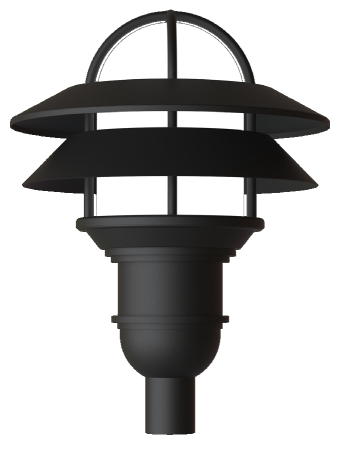 LED Architectural Post Top Lighting, Unique Decorative Styling
