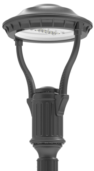 LED Architectural Post Top Lighting, Unique Decorative Styling