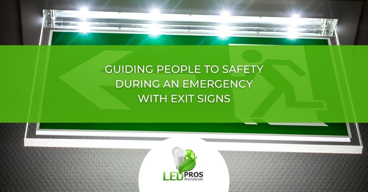 Emergency LED Exit Signs, Battery Backup Exit Signs,